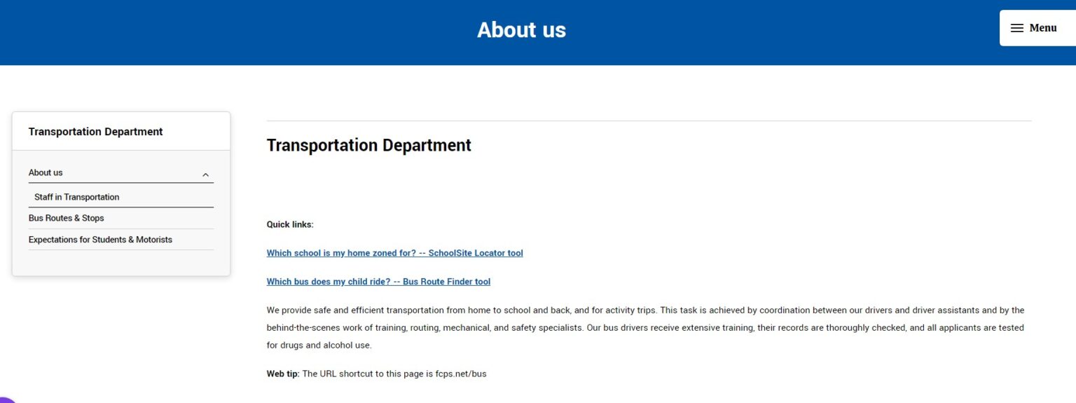 FCPS School Bus Route Finder - LexFun4Kids