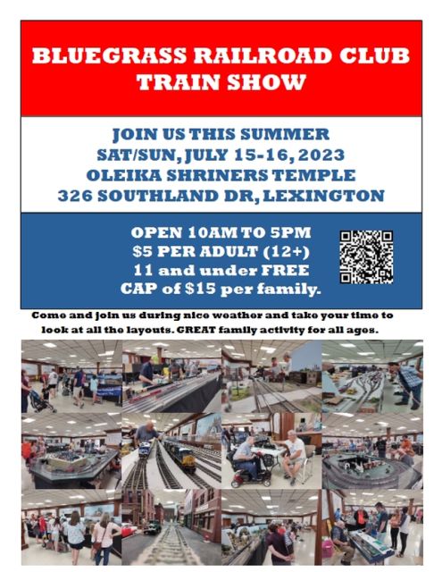 TRAIN SHOW - Bluegrass Model Railroad Club of Lexington - LexFun4Kids